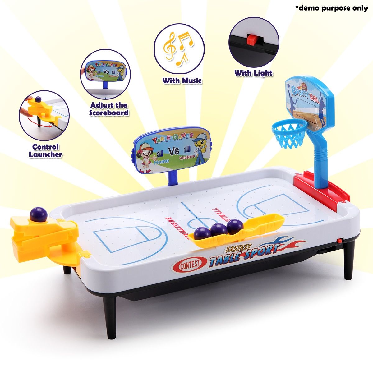 Mini Table Top Basketball Game