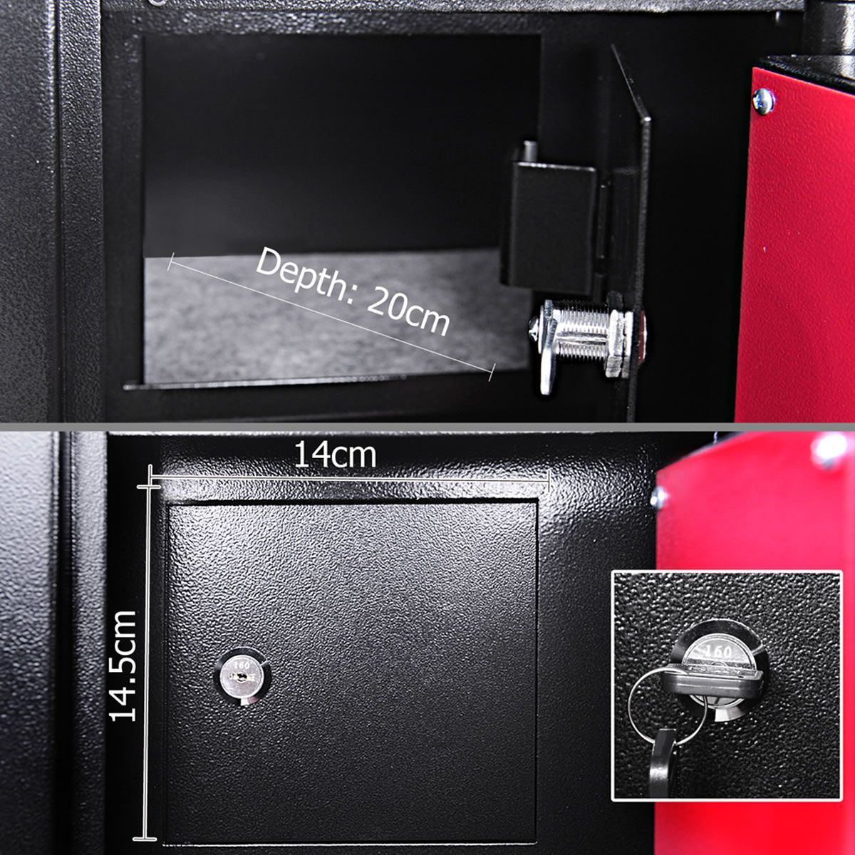 5 Rifle Storage Gun Safe Firearm Lockbox Steel Cabinet with Bonus ...