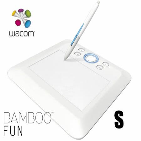 Wacom Bamboo Fun 1st Generation Pen Tablet in White - Small