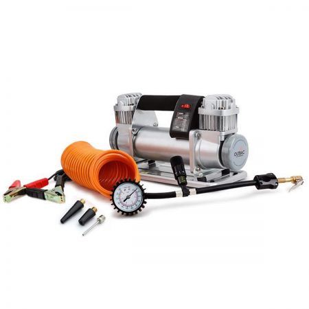 Outbac Air Compressor 12v 180L 4x4 Portable Car Compressor - Silver
