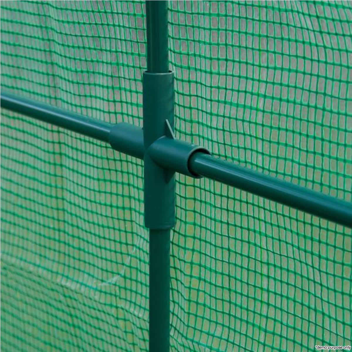 Greenhouse Walk-in Garden Shed Mesh PE Cover With Shelf | Crazy Sales