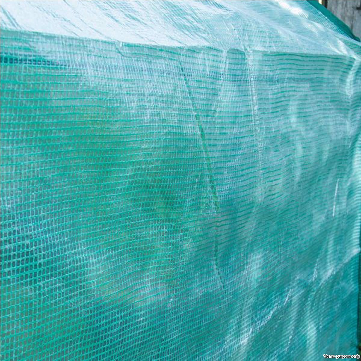 Greenhouse Walk-in Garden Shed Mesh PE Cover With Shelf | Crazy Sales