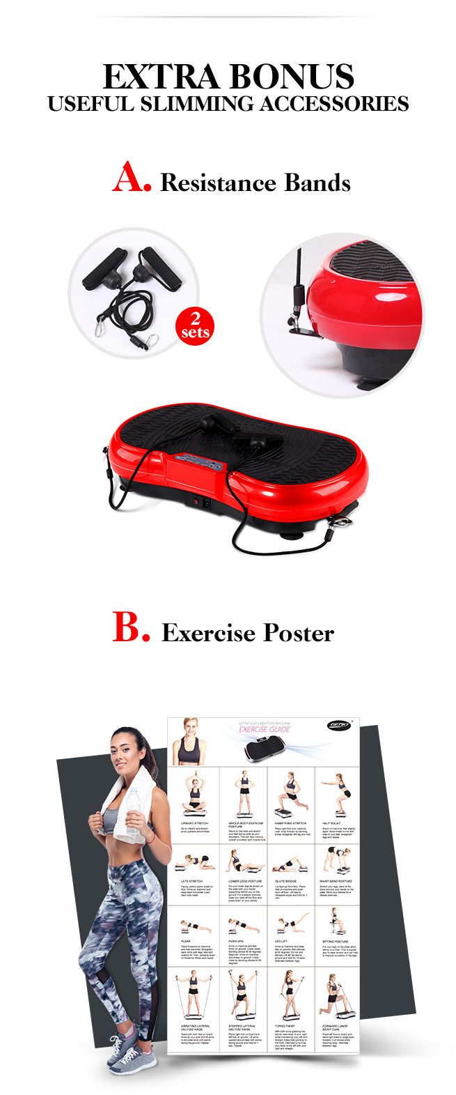 Genki Ultra Slim Vibration Fitness Machine Body Shaper Platform 2nd Gen ...