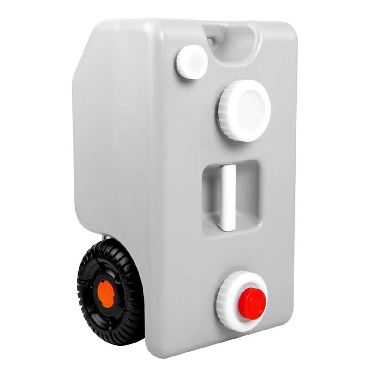 25L Portable Wheel Water Tank - Grey
