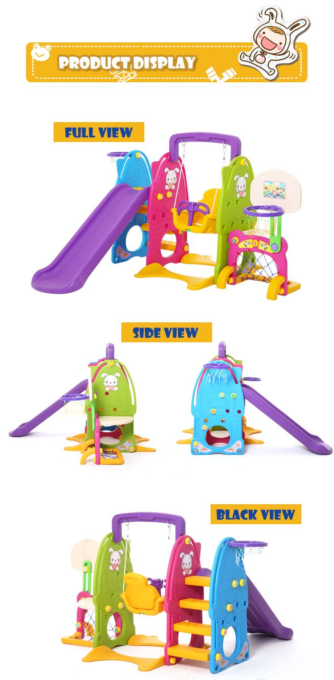 Colorful 7-in-1 Playset with Swing & Slide Toys | Crazy Sales