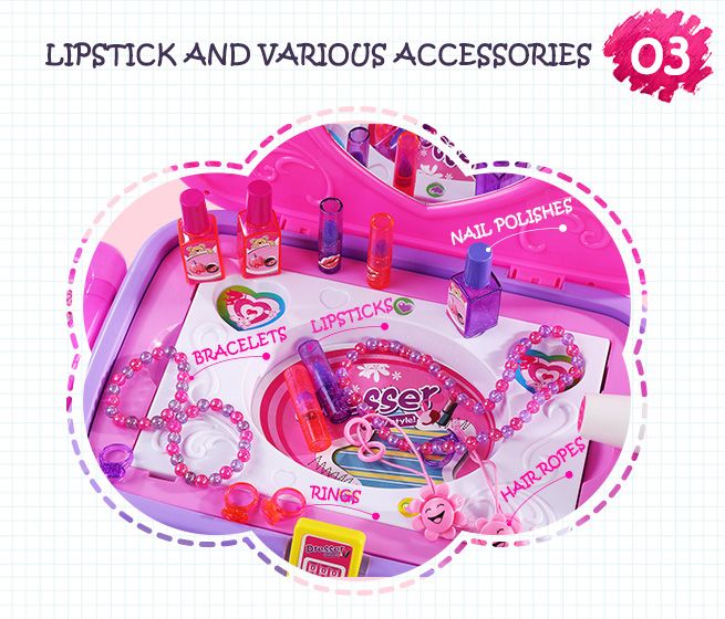 Kids Vanity Make-up Case Toy Storage Box | Crazy Sales