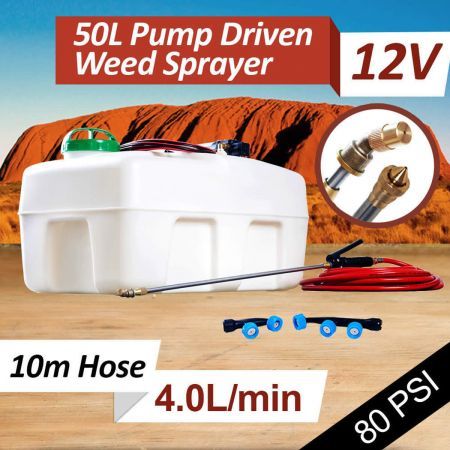 50L ATV Weed Sprayer Spray Tank Unit Garden Water Pump
