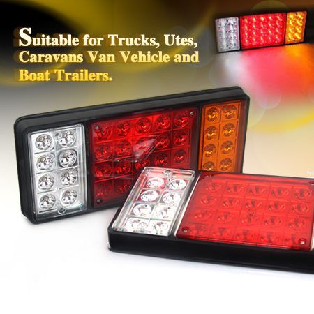 12V 36 LED Ute Rear Caravan Trailer Tail Lights Indicator Lamp