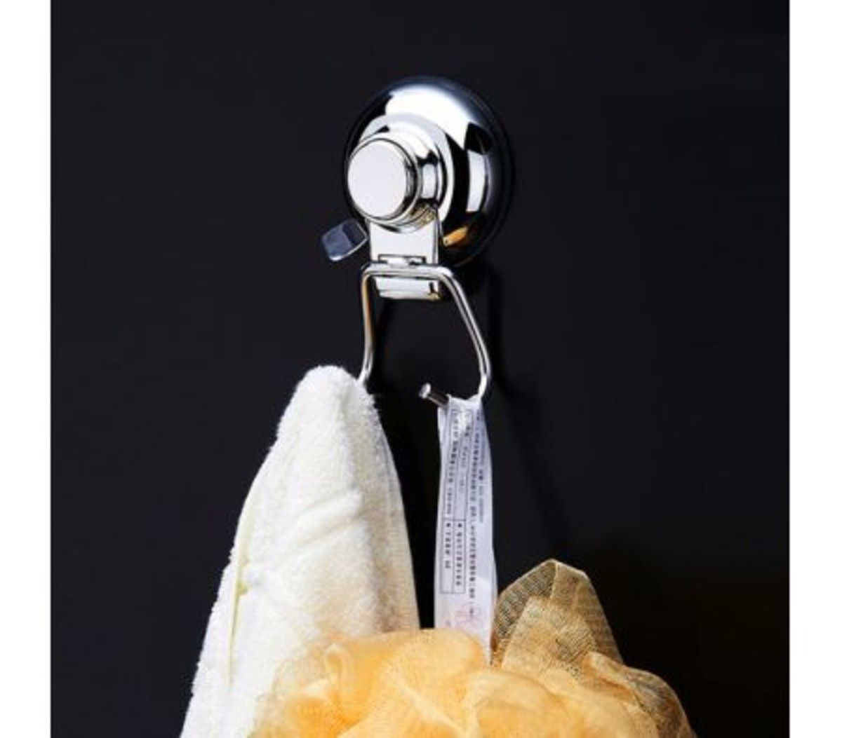 Stainless Steel Hook Holder Rotate & Lock Suction Cups