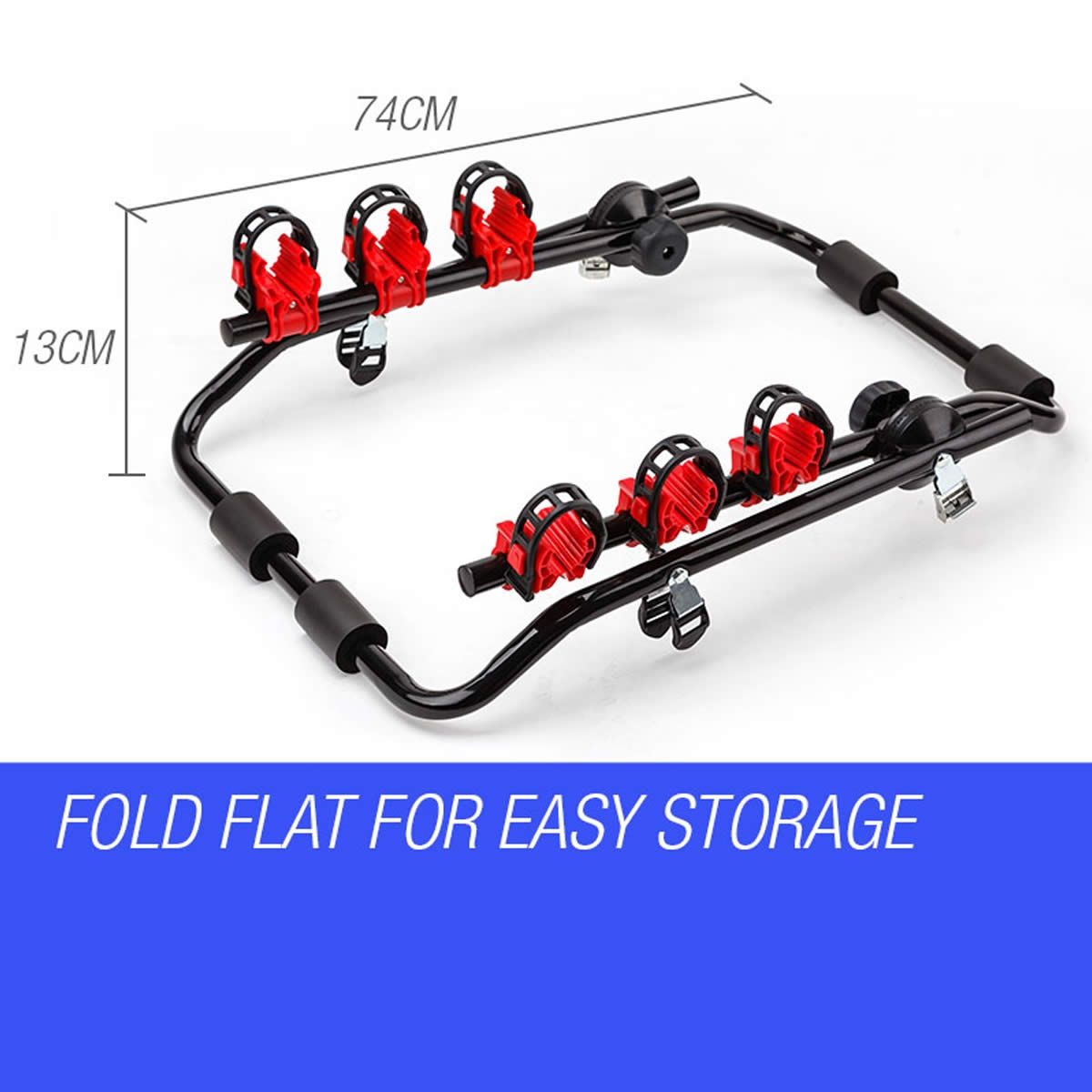 Bullet Car Bike Rack - x3 Rear Bicycle Mount | Crazy Sales