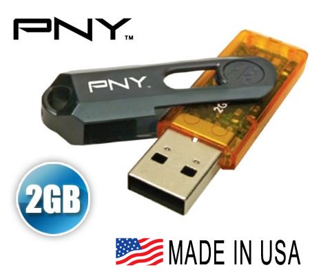FREE SHIPPING PNY 2GB Mini Attache Series Premium USB Portable Flash ...