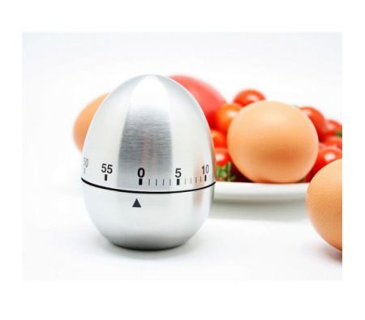 Mechanical Dial Cooking Kitchen Timer Alarm 60 Minutes Stainless Steel ...