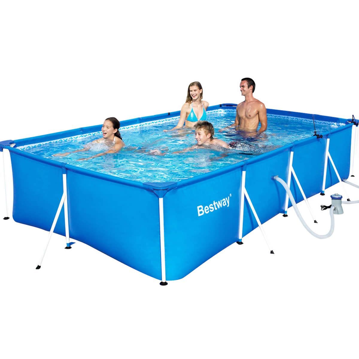 Bestway Steel Frame Above Ground Swimming Pool - Blue