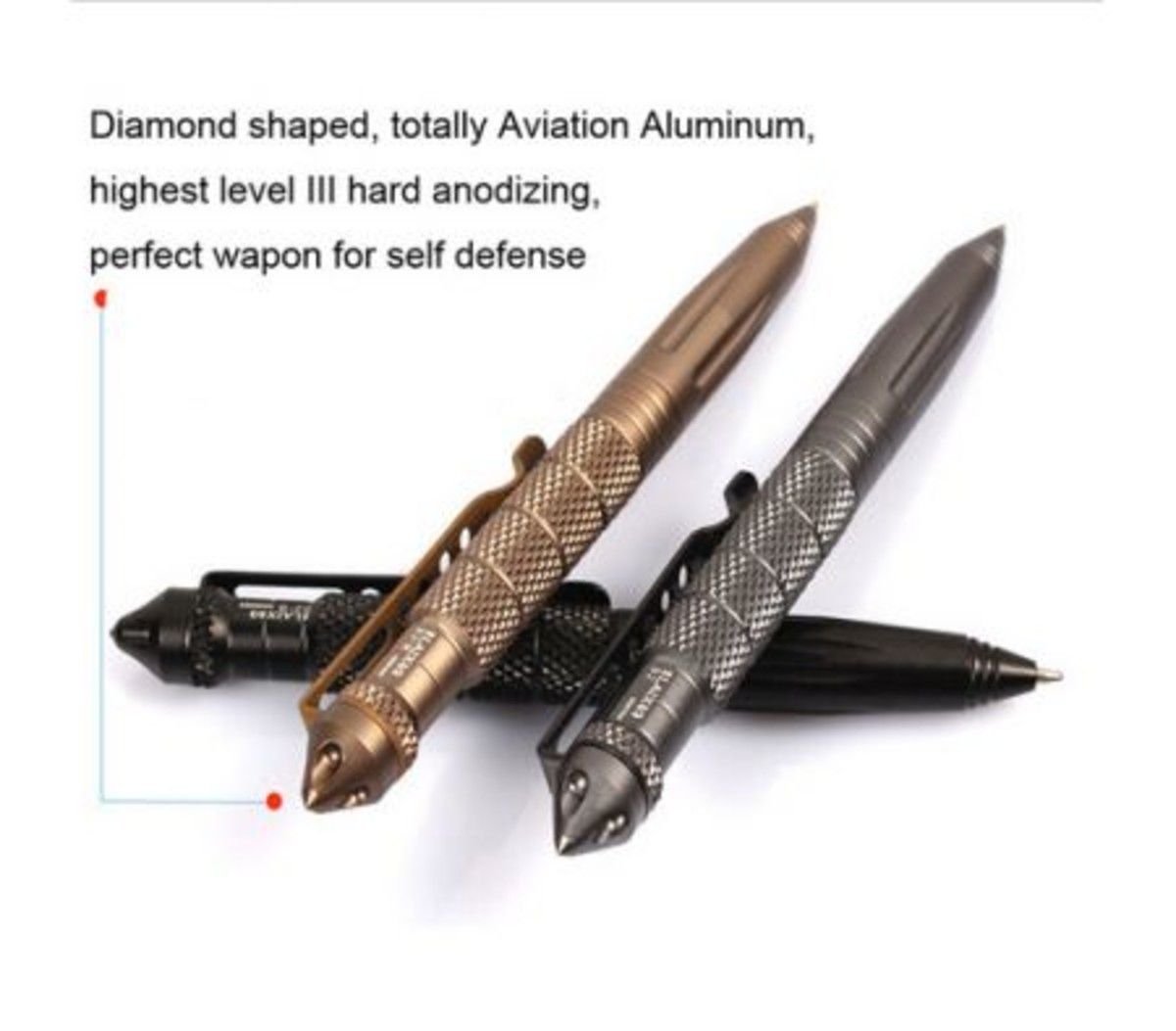 Portable Self Defense Guard Pen Gray