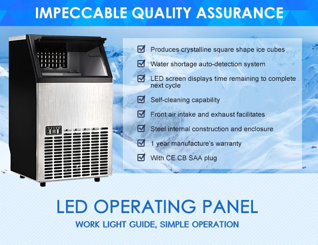 Commercial Industrial Ice Cube Maker Machine Portable Professional for ...