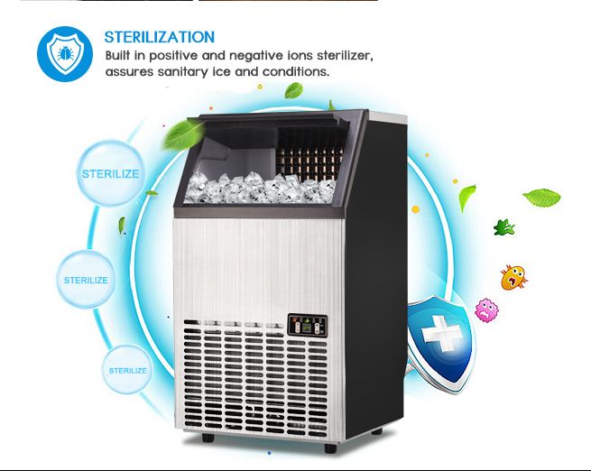 Commercial Industrial Ice Cube Maker Machine Portable Professional for ...