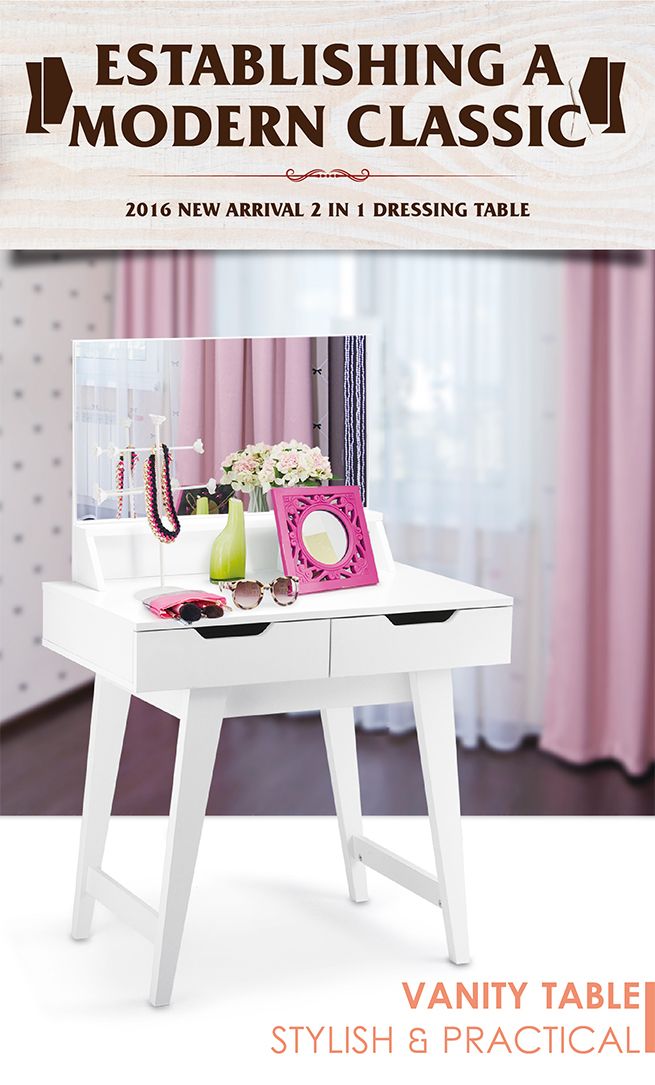 2 in 1 Dressing and Study Table | Crazy Sales