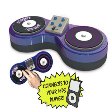 Finger Decks Mini Electronic Mixing Decks - Connects To Your MP3 Player!