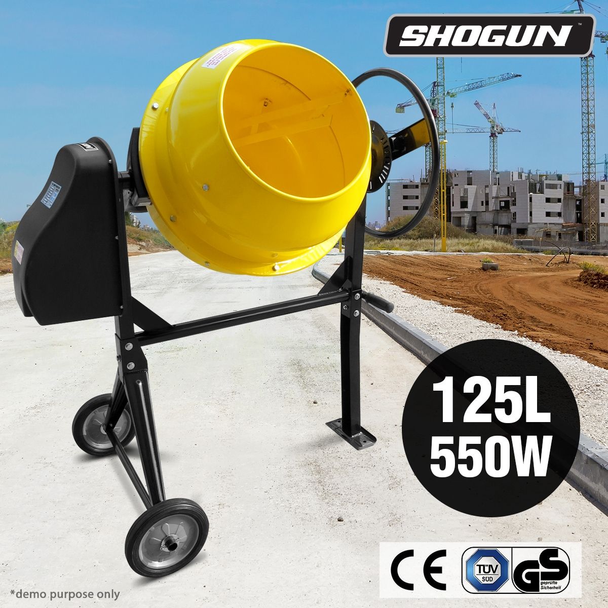 125L Portable Cement Concrete Mixer