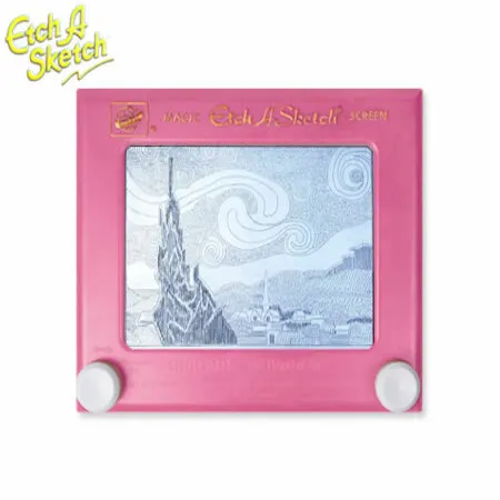Classic Etch-A-Sketch Original Magic Drawing Screen - Pink-World's ...