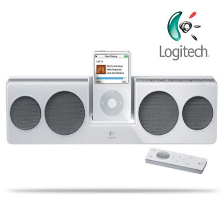 Logitech Pure-Fi Anywhere Compact Speaker System for iPod MP3 White
