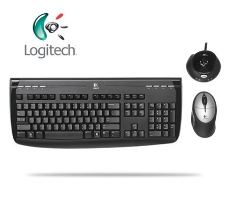 Logitech Cordless 1500 Rechargeable Desktop Keyboard and Mouse