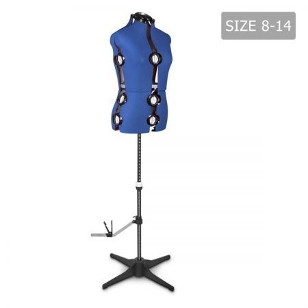 Adjustable Dressmaking Mannequin Size 8-14 - Blue