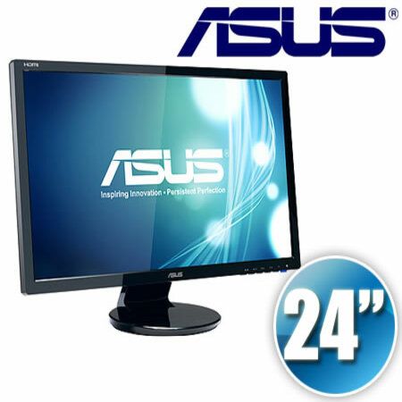 ASUS 24" Inch VE246H Widescreen 16:9 Full HD LCD PC Computer Monitor ...