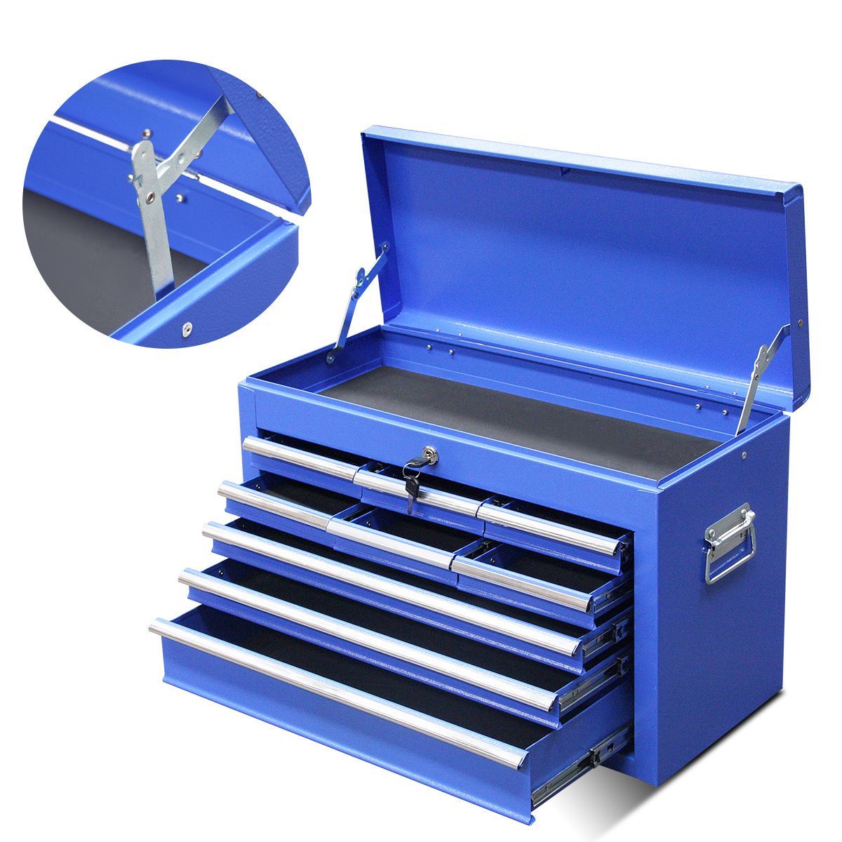 Blue 14 Drawers Storage Tool Box with Ball Bearing Sliders | Crazy Sales