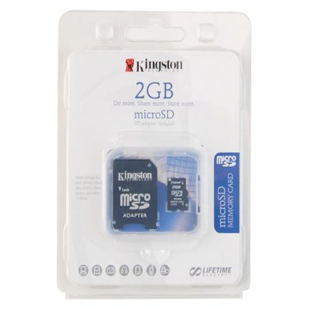 Kingston 2GB MicroSD 2 GB Secure Digital Card 2G Micro SD Card - Crazy ...
