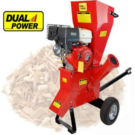 Dual Power 13HP Professional Garden Shredder, 102mm Chipper, Mulcher ...