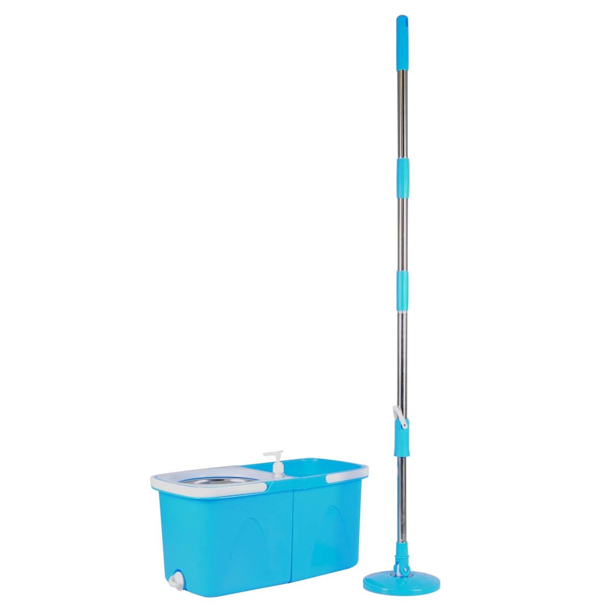 Split Bucket 360 Rotating Magic Spin Mop with 2 Mop Heads | Crazy Sales