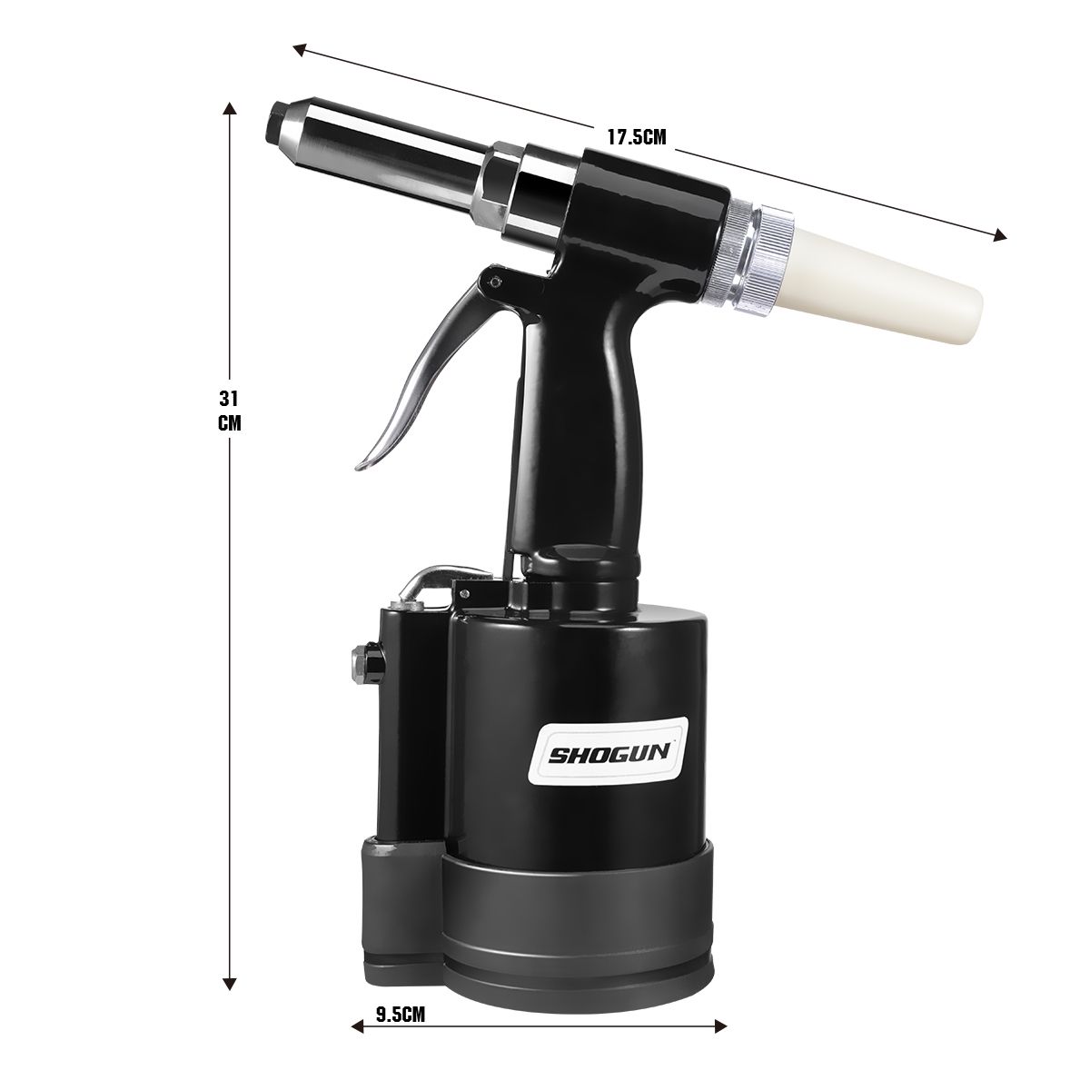 1/4" Industrial Air Hydraulic Pop Rivet Gun Pneumatic Riveter | Crazy Sales