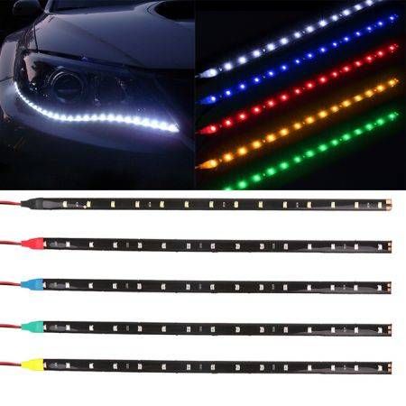 4pcs Waterproof Car Auto Decorative Flexible Led Strip Highpower Car ...