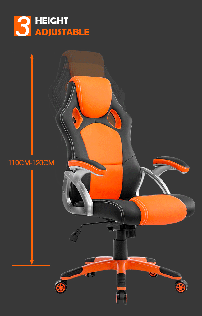 Racing Office Computer Home Gaming Chair-Orange/Black | Crazy Sales