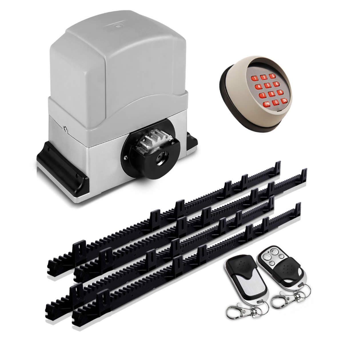 LockMaster Automatic Sliding Gate Opener with 2 Remote Controls | Crazy ...