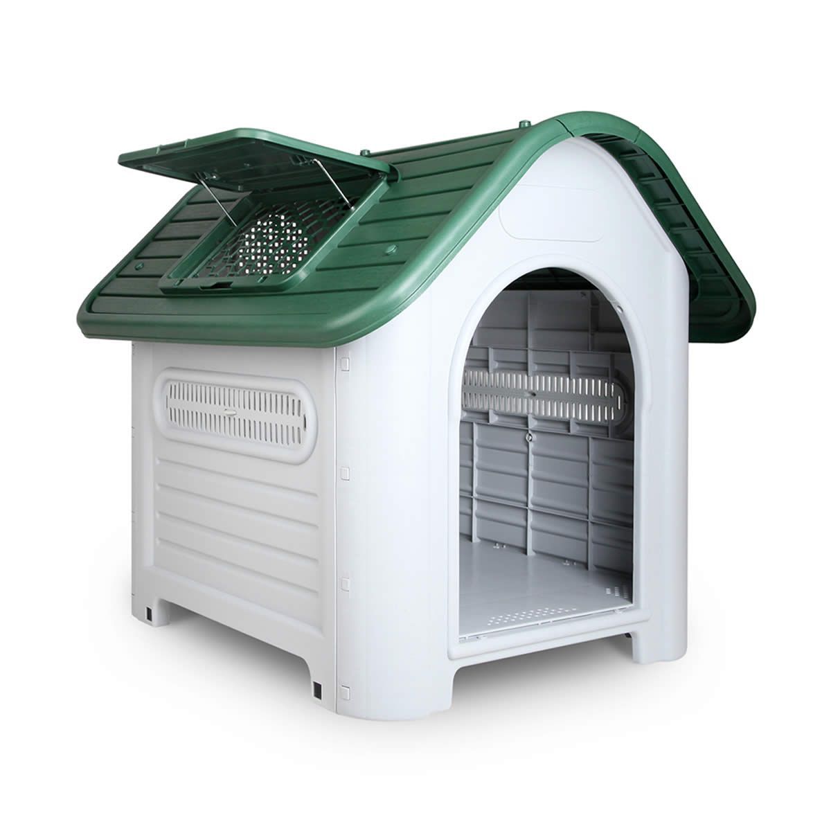 Plastic Green Dog Kennel - 76cm