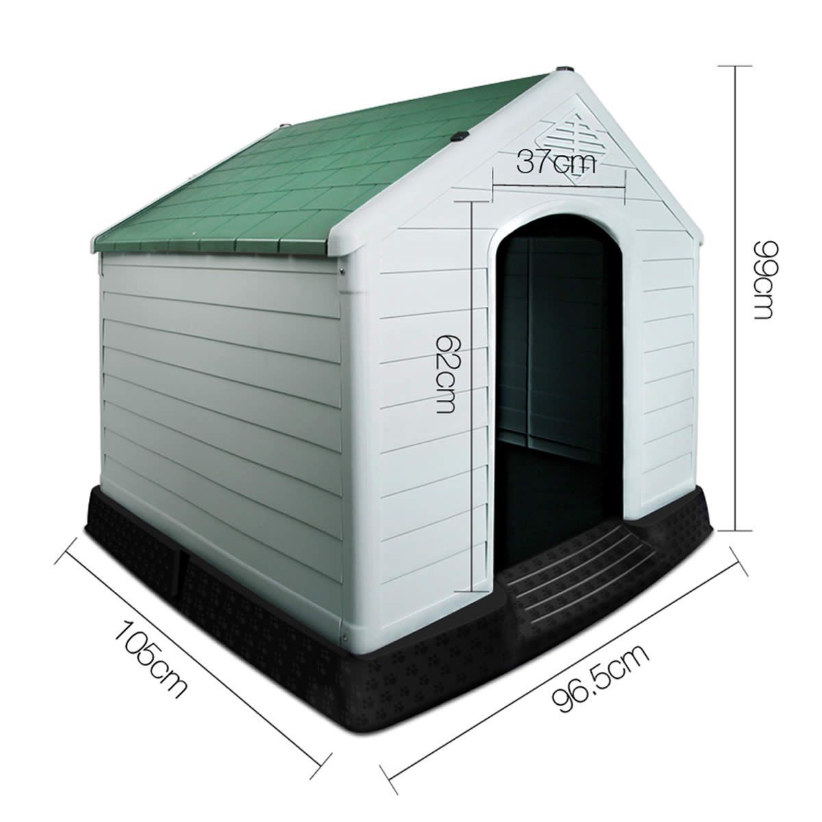 Plastic Green Dog Kennel - 99cm | Crazy Sales