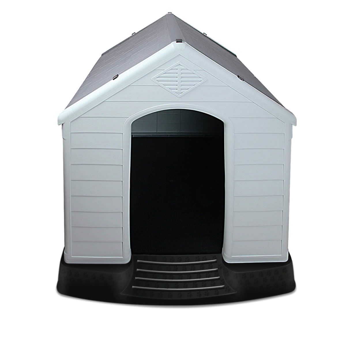 Plastic Grey Dog Kennel - 99cm | Crazy Sales