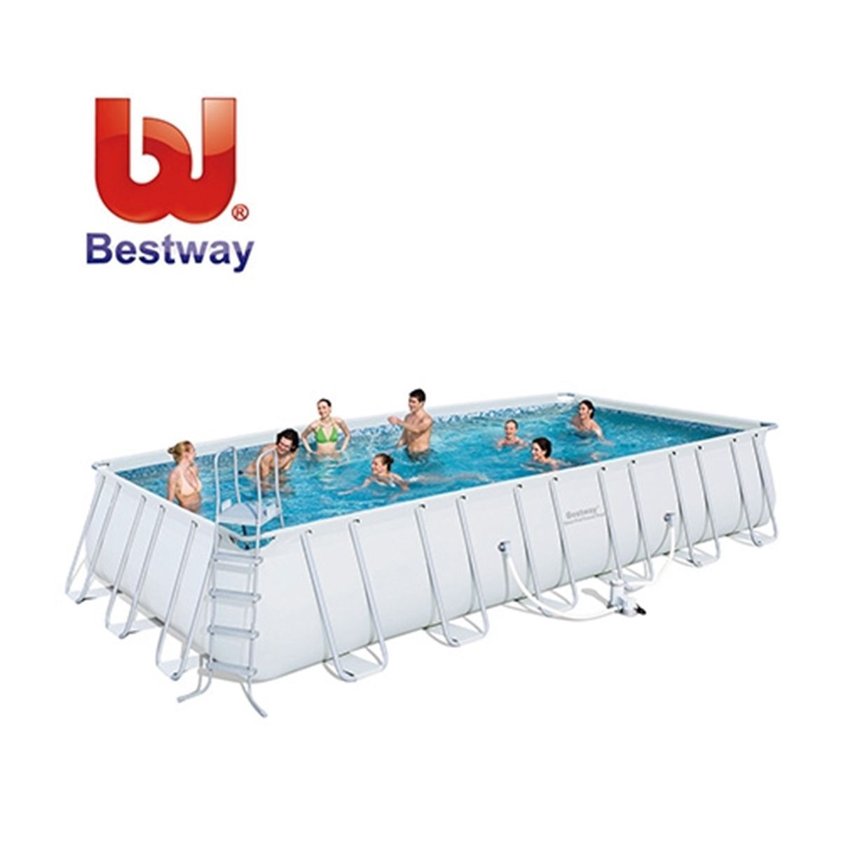 Bestway Above Ground Deluxe Steel Frame Swimming Pool
