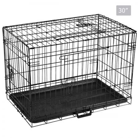 Metal Collapsible Dog Cage 30IN