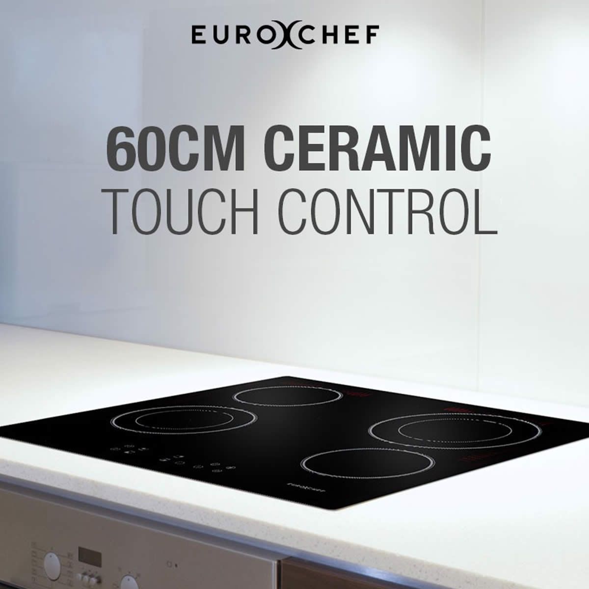 Eurochef Electric Ceramic Glass Touch Control Cooktop