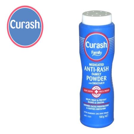 Curash Family Medicated Anti Rash Family Powder 100g with Cornstarch