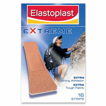Elastoplast Extreme Bandages 16 Strips Extra Tough Fabric
