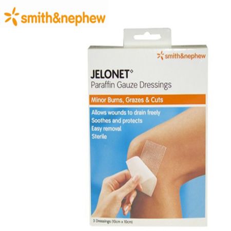 Smith & Nephew Jelonet Parafin sterile Gauze Dressing 10cm x 10cm