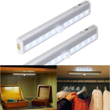 10 LED Intelligent Portable infrared Induction Lamp Night Lights for ...