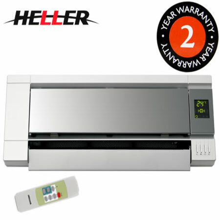 Heller 2000W Ceramic Electric Wall Heater with Remote Control & Timer ...