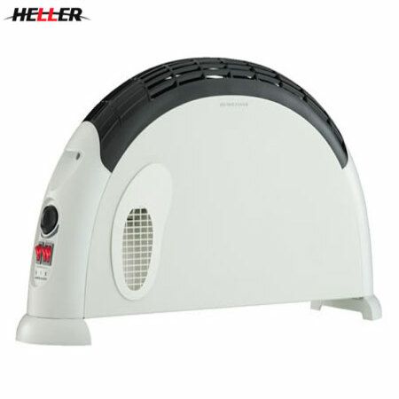 Heller 2000W Convection Heater with Turbo Fan - White & Grey