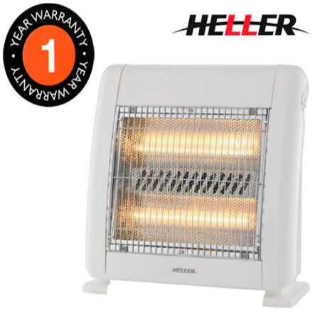 Heller 1000W Fan Assisted Radiant Heater with Safety Tip-Over Switch