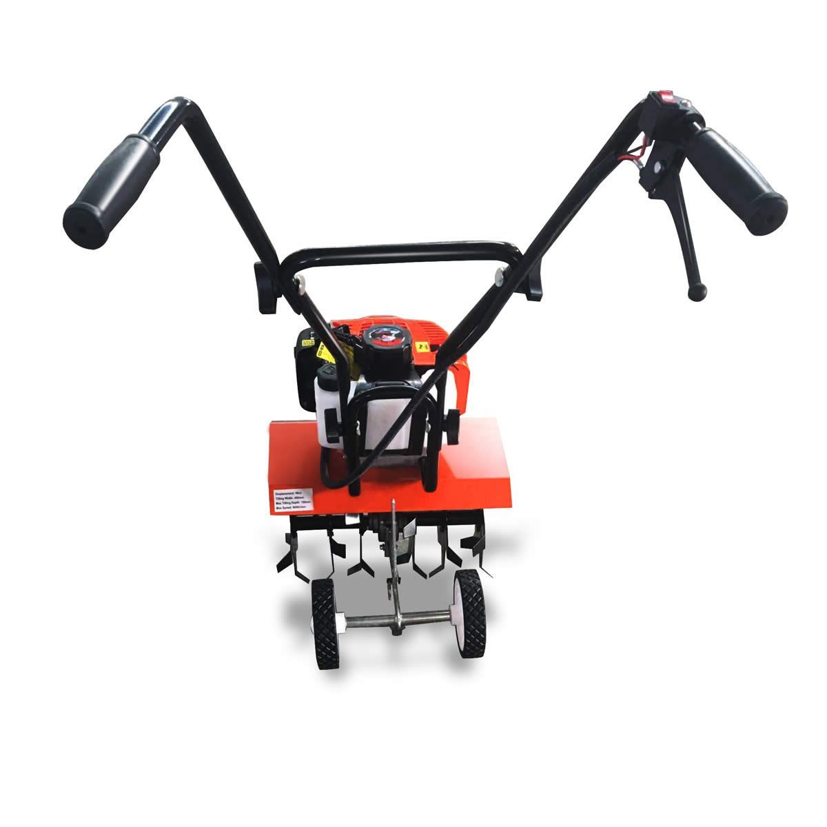 ArmorBilt 68CC Tiller Rotary Hoe 2 Stroke Garden Cultivator 4 Tine Mini ...
